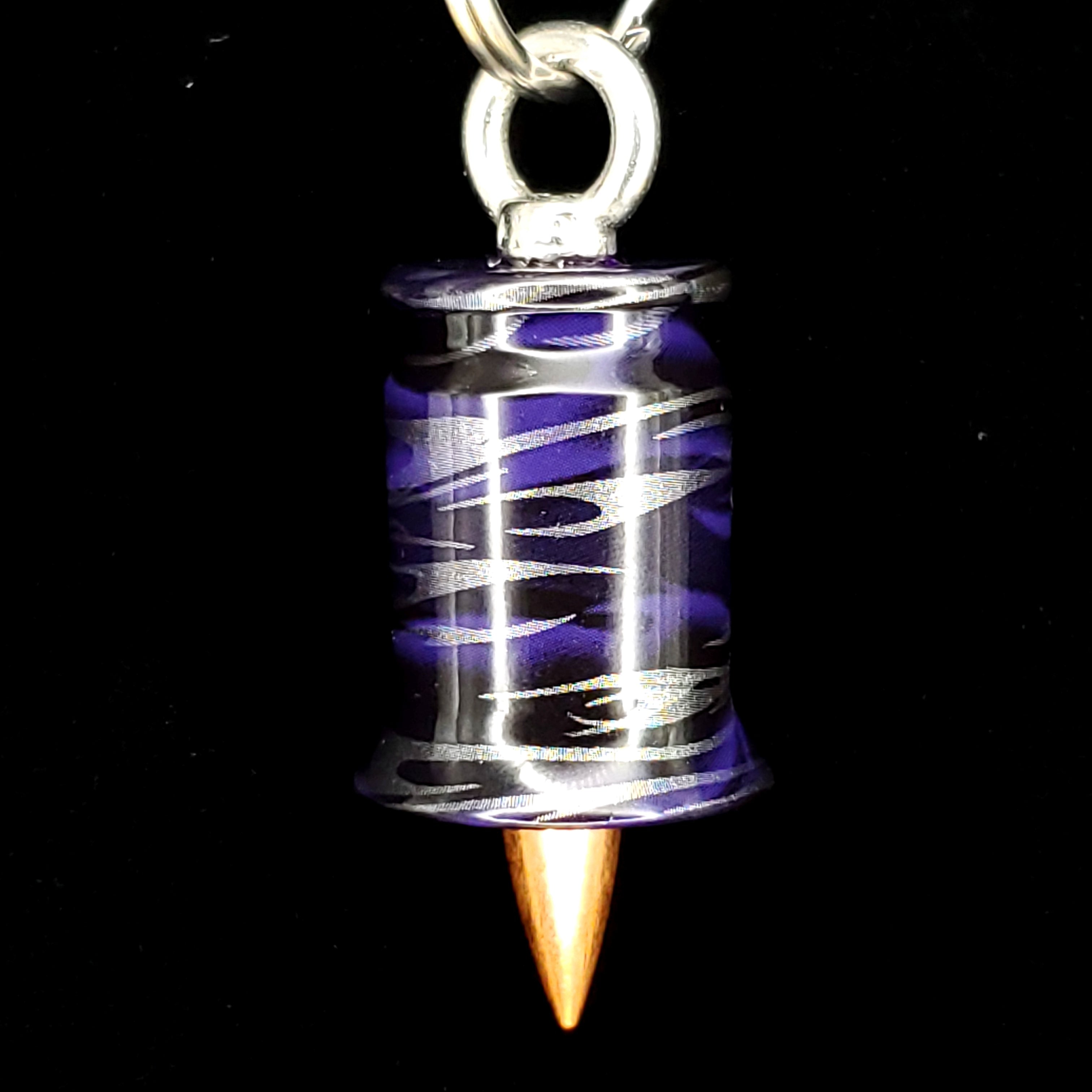 Purple Flames .50 Cal Defender Bell – 50 Cal Bullet Bells